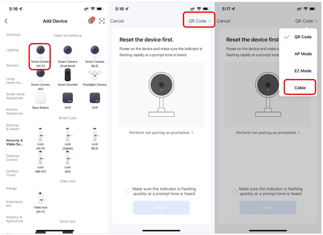 Manually Add Camera In Qr Code Mode Koble