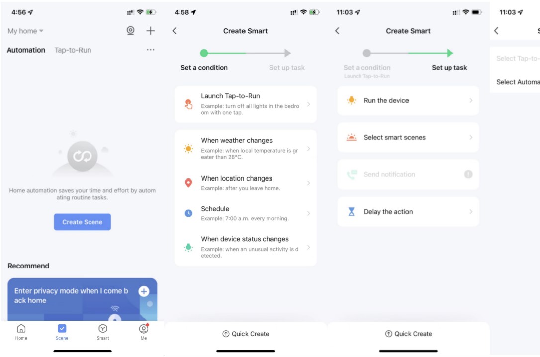 Manage Tap-To-Run Scenes | Koble